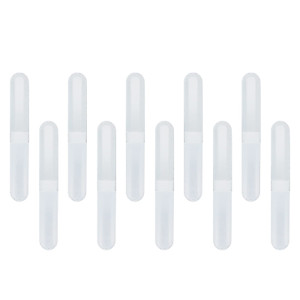 Xiaoyztan 10 Pcs Portable Travel Toothbrush Case Matte Translucent Toothbrush Storage Box Toothbrush Bucket Toothbrush Container (White)