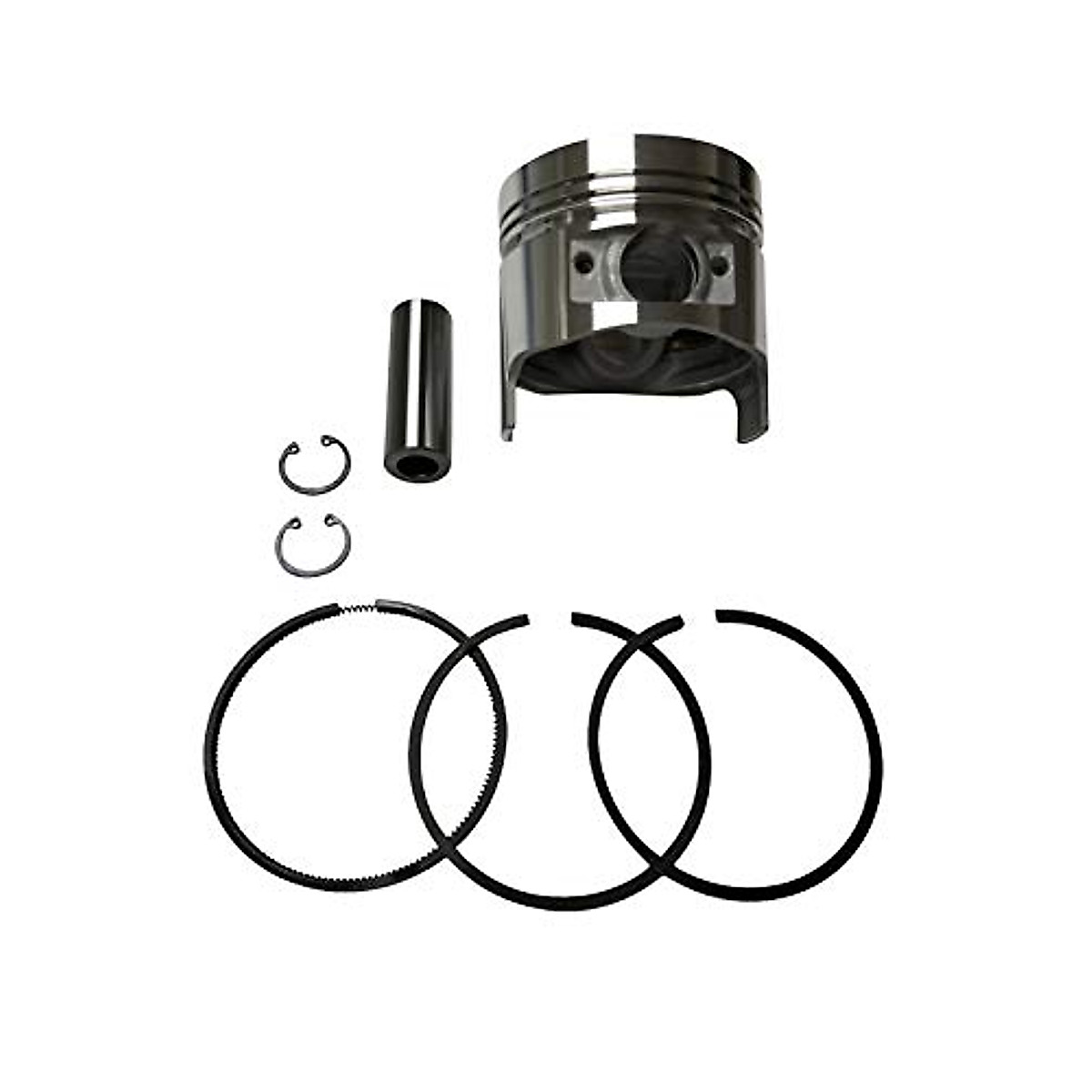 ENGINERUN 86MM Piston & Piston Ring Kit Compatible with Yanmar L100 STD Diesel 186F 186FA Tractor Engine 10HP Generator Parts ref OEM 714970-22500 714980-22720