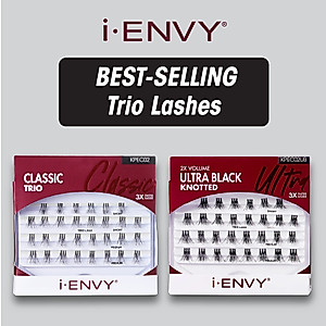 Kiss i-ENVY Trio Ultra Black Medium Lashes