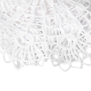 Baby Photography Blanket Pillow Set Newborn Photo Props Set Hollow Lace Round Blanket Pillow(White)