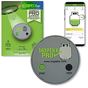 Mopeka Pro Check Bundle - 1 Pro Check Sensor and 1 Wifi Bridge/Gateway - Wireless Propane Gauge for your RV, BBQ Grill, and Patio Heater LPG Tanks - Monitor Propane Levels with the Free Tank Check App