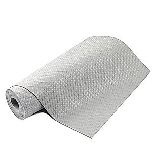 COSYLAND Shelf Liner Kitchen Drawer Mats 12"x360" Inches Non-Slip DIY Cuttable Mats Cabinet Liners Washable Refrigerator Liners for Cupboard, Pantry Shelves, Gray