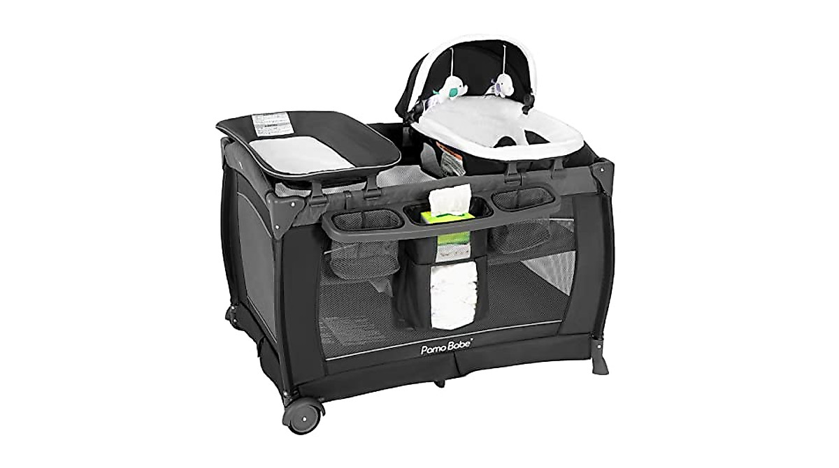 Pamo Babe Playard Deluxe: 4-in-1 Nursery Center
