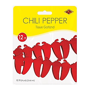 Chili Pepper Garland Party Accessory (1 count) (1/Pkg)