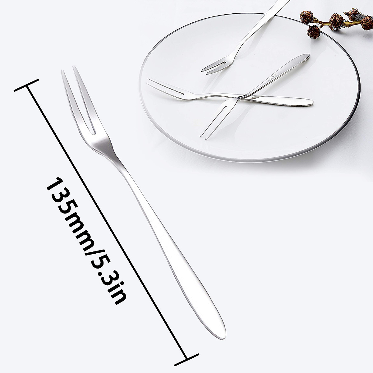 6Pcs Professional Escargot Forks, Mini Forks for Oyster and Shellfish, Appetizers Tasting Forks, Cocktail Fruit Forks