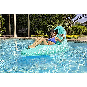 Poolmaster 85551 Imperial Lounge Deluxe Swimming Pool Float & Patio Furniture Multicolor