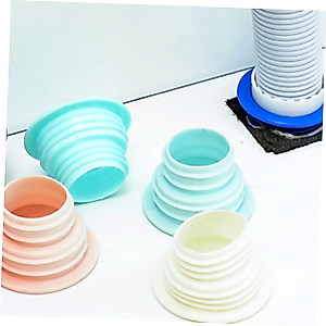 Yardenfun 12pcs Bathtub Stopper for Bathroom Sewer Sealing Plug Waste Sealing Ring Washing Machine Hoses Sink Plug Drain Seal Hose Plug Silicone Sink Cover Sewer Seal Ring White