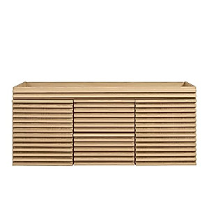 Modway Render 48" Double Sink Compatible (Not Included) Bathroom Vanity Cabinet in Oak