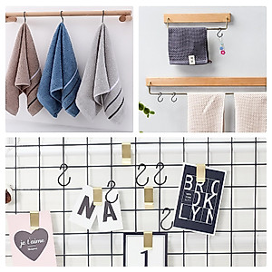 DAJISI 60 Pack S Hooks for Hanging, 1 Inch Ornament Hooks Small Metal S-Shaped Wire Hook Kits Mini S Hooks Connectors for Hanging Jewelry Small Kitchenware Potted Plants