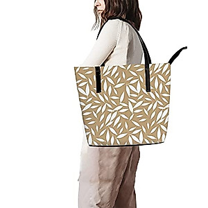 Fashion Tote Handbags Women's Soft Tote Shoulder Bag for Women Work Shopping Top Handle Satchel Bags, 15.8×4×15.4 inches,Minimalist Blade