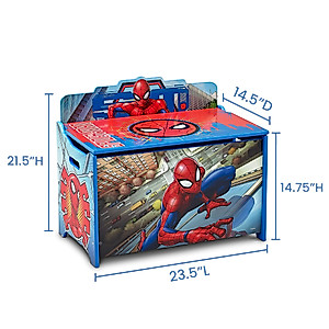 Delta Children Deluxe Toy Box, Spider-Man
