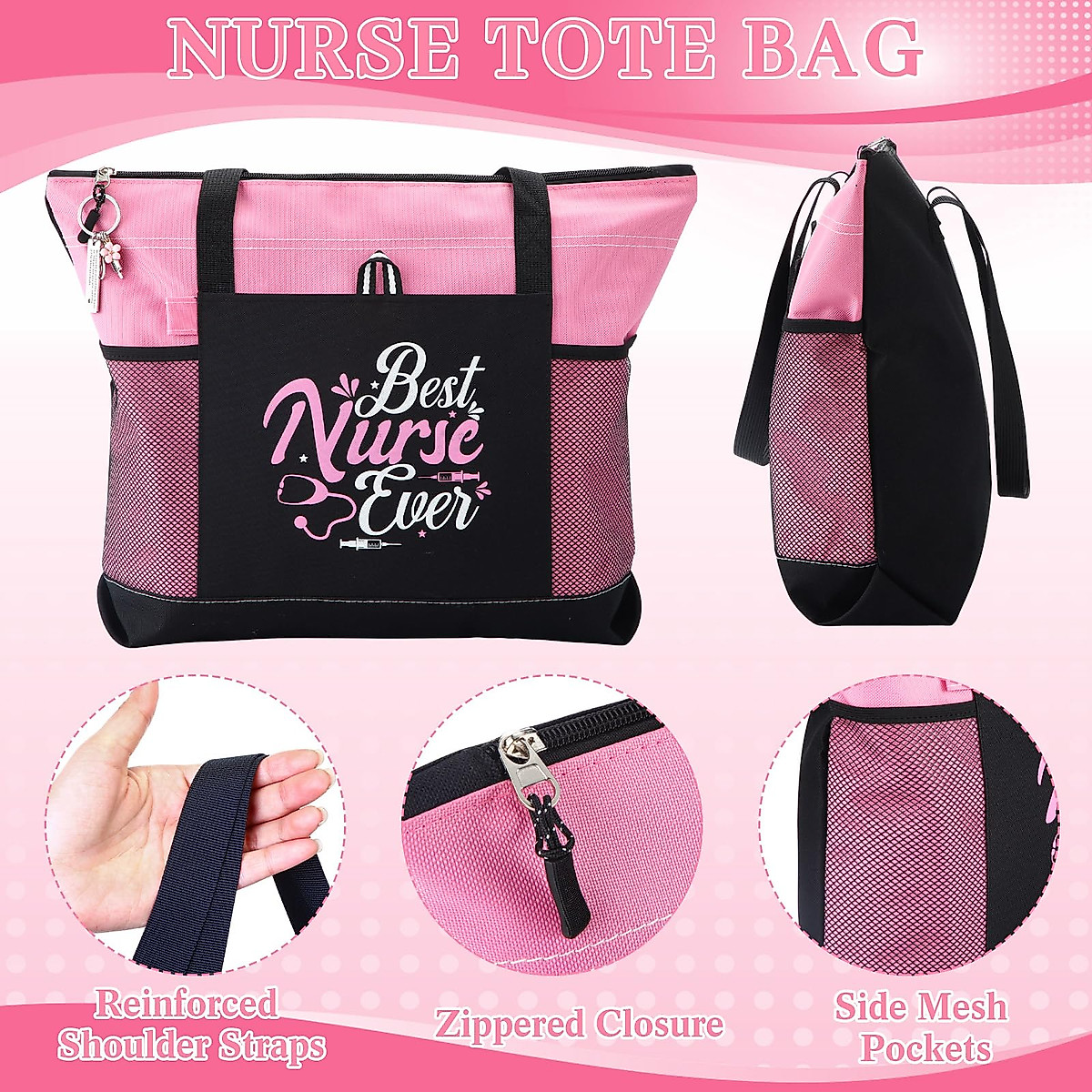 Funnymoom 7 Pcs Nurse Gifts 16 oz Glass Cup Set Nursing Graduation Appreciation Practitioner Birthday Gifts Box for Women Doctors Assistant