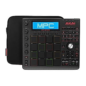 Akai Professional MPC Studio Black | Ultra-Portable MPC With MPC Software (Download), USB Power, LCD Screen, Touch Sensitive Encoders, Brushed Aluminium Body & Data Dial