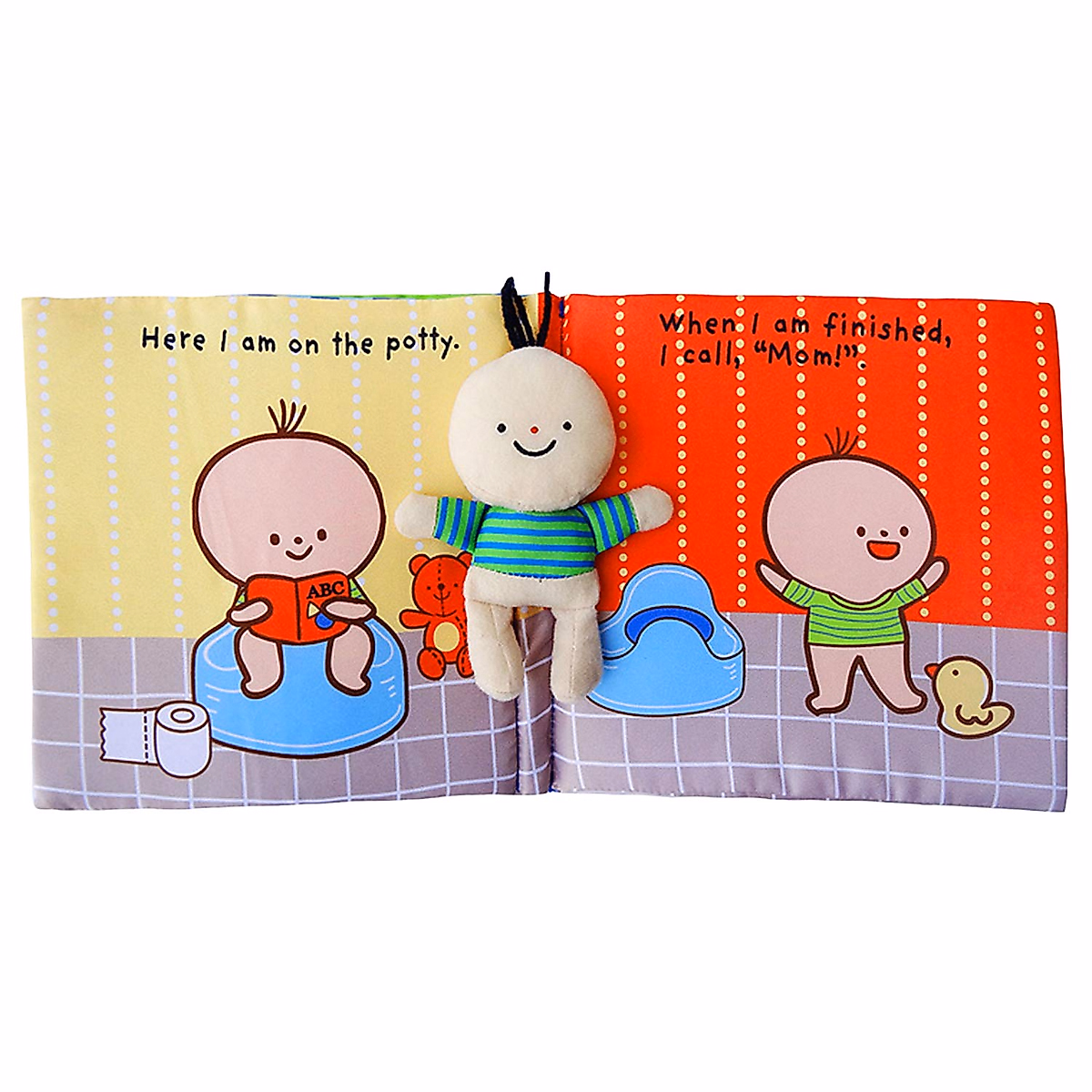Xiaoyu Soft Books for Newborn Babies, Soft Activity Baby Book, Educational Toy for Boy & Girl, Touch and Feel Activity, Bedtime Story, Potty