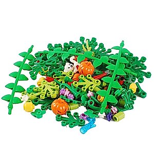 BAENRCY 140pcs Garden Building Blocks Park Sencery Accessories Plant Set Building Bricks Kit DIY Building Set Compatible All Major Brands