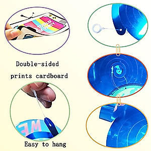 30 pcs 90s Party Decorations Hanging Swirls for Adults Back to 1990's Party Decor Favors for 90s Theme Birthday Party Decorations Supplies