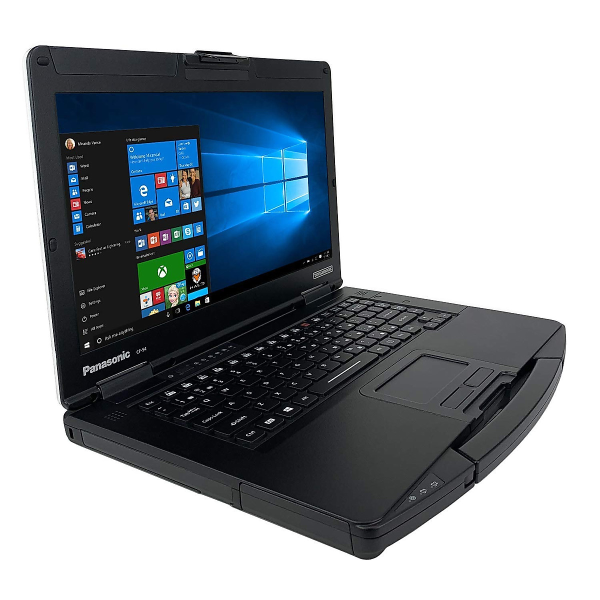 Panasonic Toughbook 54, CF-54, Intel Core i5-5300U, 14.0" FHD, Gloved Multi Touch, 256GB SSD, 8GB, Wi-fi, TPM, BT, 4G LTE, Dual Pass, Backlit Keyboard, DVD Multi-Drive, Webcam, Win 10 Pro (Renewed)