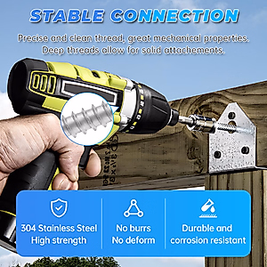 Glvaner (15 pcs) 5/16" x 1-1/2" Stainless Steel Hex Head Lag Bolts, Hexagonal Head Lag Screws, 304 Stainless Steel 18-8, Secure Hold for Wood