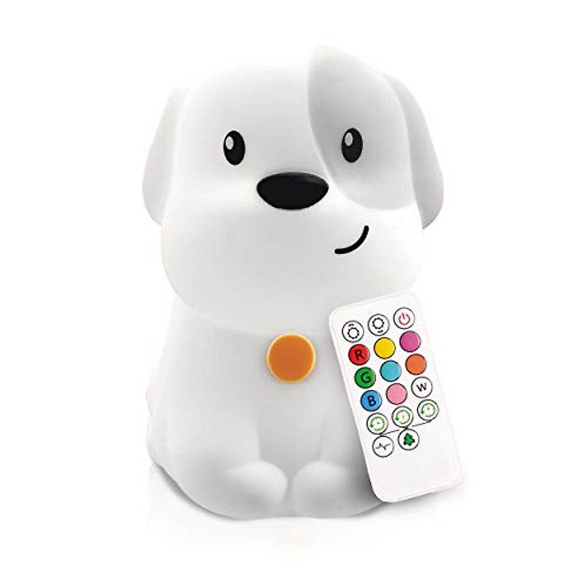 Lumipets Night Light for Kids, Silicone Nursery Light for Baby Room and Toddler, Portable Night Light for Kids Room, Rechargeable Animal Lights for Girls and Boys, Kawaii Lamp (Puppy)