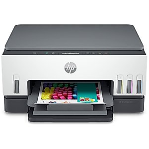 HP Smart -Tank 6001 Wireless All-in-One Printer, Mobile Print, Scan, Copy - 2H0B9A (Renewed)