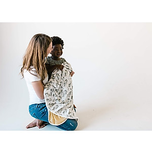 Copper Pearl Three-Layer Baby Blanket: Soft Baby Quilts for Boys and Girls | Breathable, Cozy, Toddler Blanket | Baby Quilt for Newborns | 46x46 Premium Polyester/Rayon | Fern