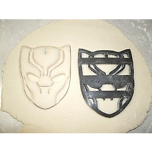 PANTHER FACE MASK SUPERHERO CHARACTER COOKIE CUTTER BAKING TOOL MADE IN USA PR599