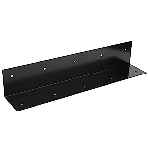 4Pcs 16 inch Black Raised Bed Garden Corner Brackets, Heavy Duty Steel Metal Corner Braces 90 Degree Right Angel L Bracket Fixing Repair Connector for Garden Vegetable Planter Box Wood Furniture