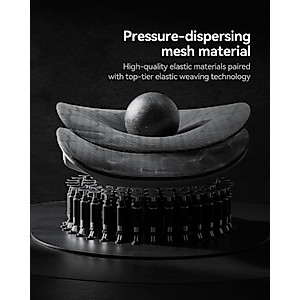 AutoFull G5 Office Chair, Ergonomic Office Chair with 6D Lumbar Support, 360° Adjustable Armrest Mesh Chair, Reclining Computer Chair with Footrest, Sliver