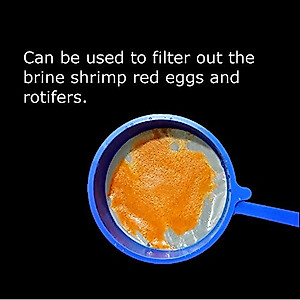 FASTROHY Detachable 200 Mesh Collecting Brine Shrimp Artemia Newborn Plastic Sieve Net