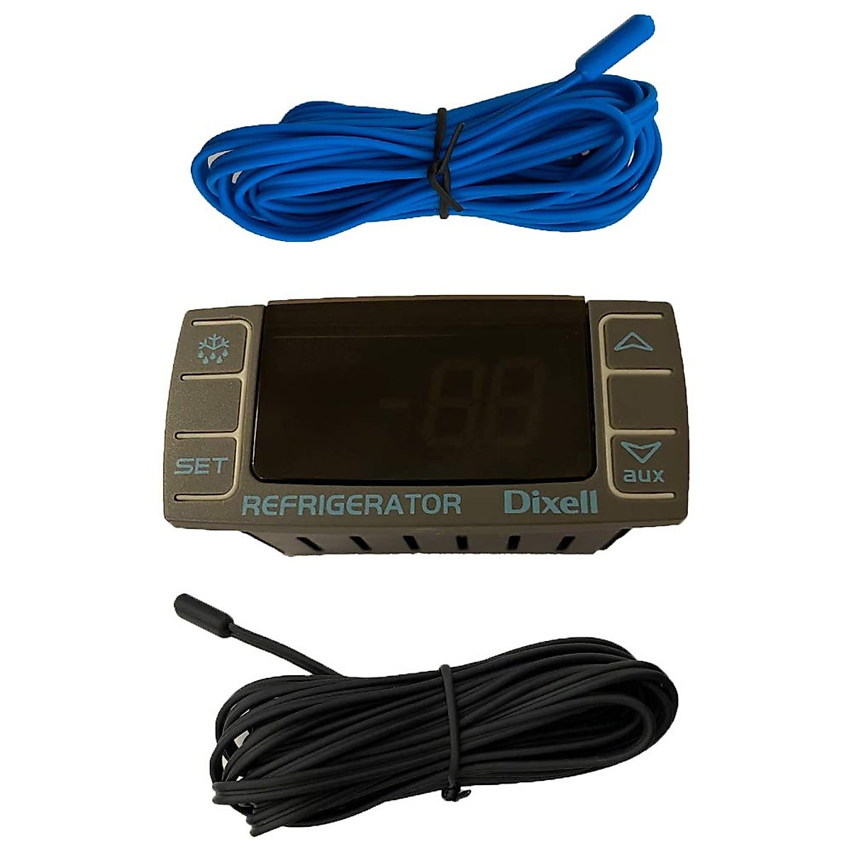 New Dixell Model: XR03CX-4N0F1 Digital Temperature Control Panel Thermostat with 2 Temperature Sensor Probes Included 120v / Technician Ready by Xiltek… Gray