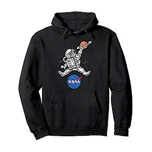 Astronaut Basketball League Slam Dunk NASA Pullover Hoodie