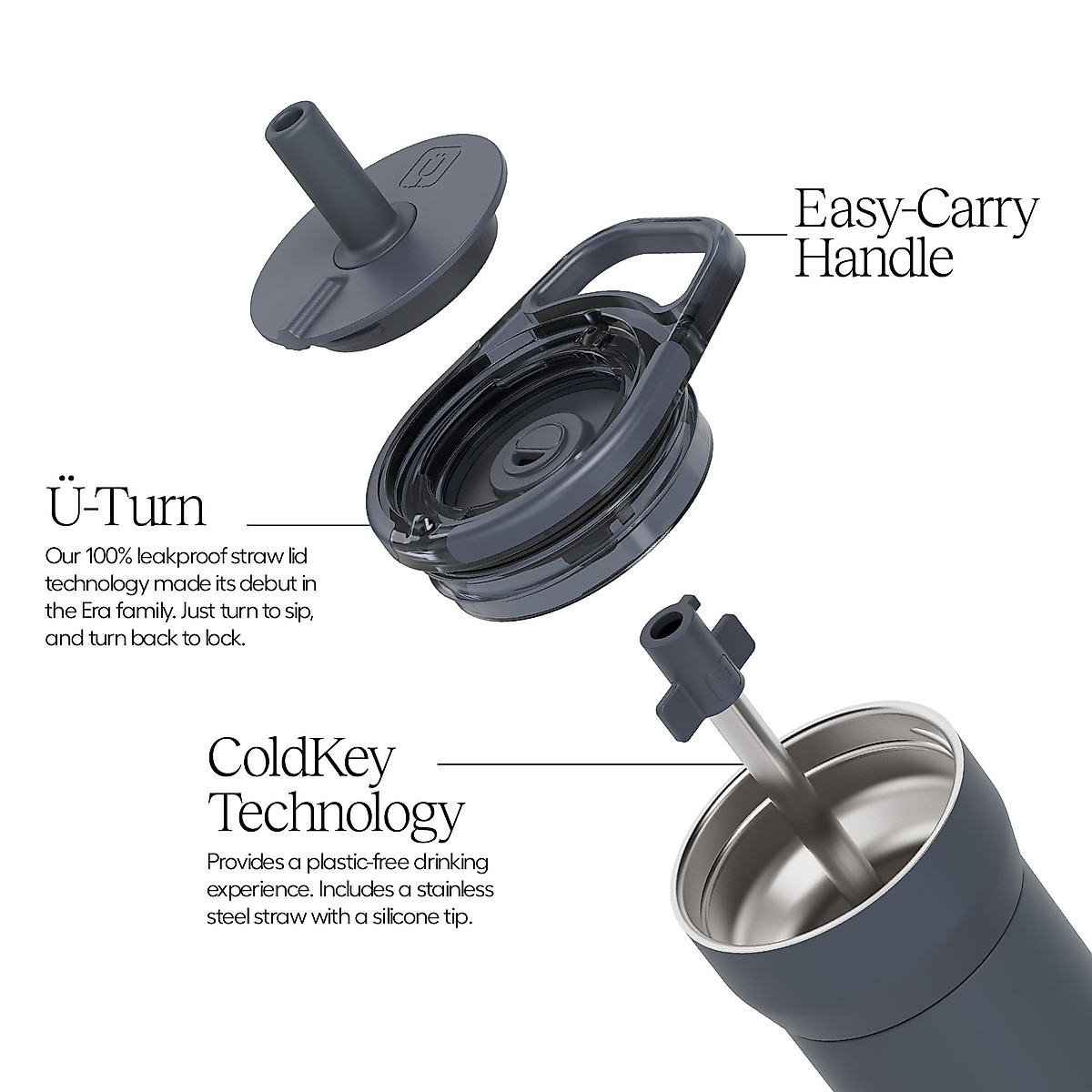 BrüMate Leap 12oz 100% Leakproof Kids Tumbler with Handle and Silicone Soft Straw | Drop Resistant Silicone Sleeve | For Kids 4+ | Insulated Stainless Steel | Cup Holder Friendly | 12oz (Aurora)