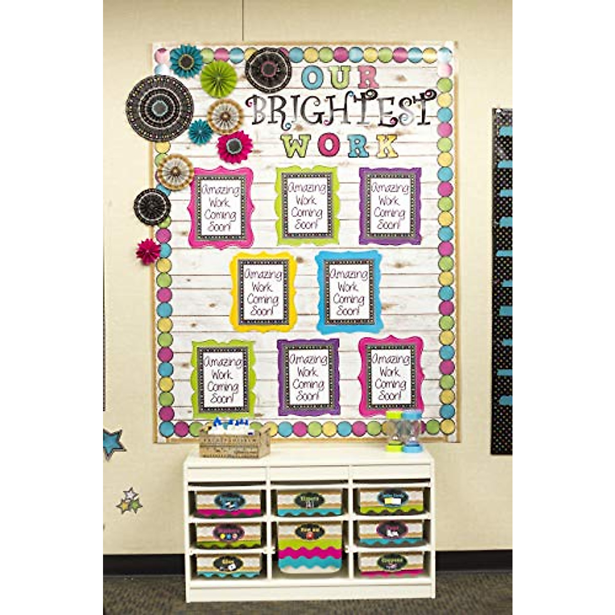 Teacher Created Resources Chalkboard Brights Bold Block 4-Inch Letters Combo Pack (TCR5617)