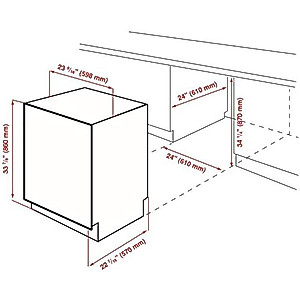 Blomberg DWT51600FBI 24 Inch Built In Fully Integrated Dishwasher in Panel Ready