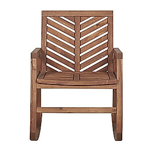 Outdoor Chevron Rocking Chair - Brown