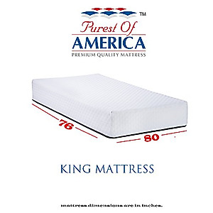 Orthosleep Products 9 Inch Double Layered Memory Foam Mattress Size King