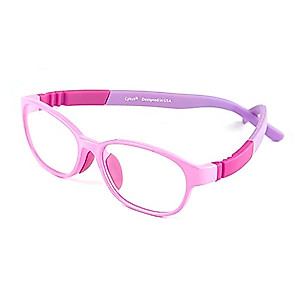 Cyxus Kids Blue Light Blocking Glasses Computer Game Spring Hinges Eyeglasses for Boys Girls Age 6-15