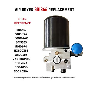 Trackon Parts AD-is Air Dryer, Air Dryer 801266 Direct Replacement, 12 Volt DC Heater