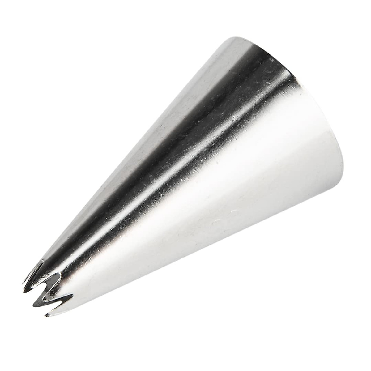 Restaurantware Pastry Tek Piping Tip 1 Open Star Decorating Tip - #18 Dent-Resistant Stainless Steel Icing Tip Dishwasher-Safe Decorate Cupcakes Cakes or Cookies