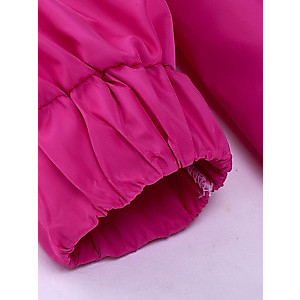 VOIKERDR Women Colorblock One Piece Outfits Set High Waist Pants Long Sleeve Zipper Front Windbreaker Jumpsuit Pink M