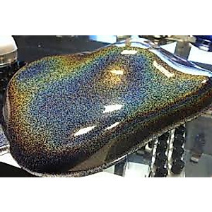 VViViD Gloss Rainbow Black Metallic Sparkle Vinyl Adhesive Wrap (1ft x 5ft)