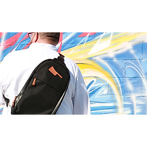 Chef Knife Bag for Men & Women with Leather & Nylon, Best for Carrying Knives, Kitchen Tools, Cookbooks & Tablets, Roundsman M(sqd)