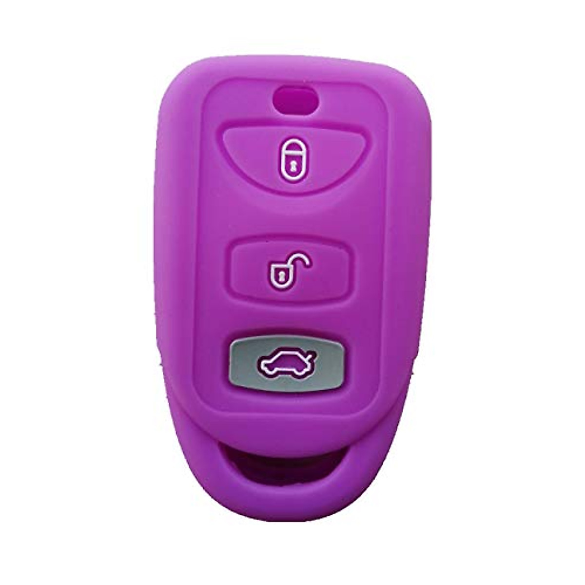Silicone Smart Key Fob Cover Case Protector Keyless Remote Holder for 2006-2019 Hyundai Elantra Genesis Sonata Kia Sorento Forte Optima... 2/5000