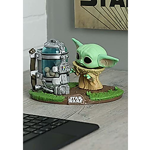 Funko POP Deluxe Star Wars: The Mandalorian - The Child with Canister, Multicolor, Standard