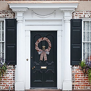 Kuscul 4 Rolls 20 Yards Leopard Print Ribbon Animal Print Ribbon Zebra Cheetah Wired Edge Ribbon Decorative Wrapping Ribbon for for Home Decor, Gift Wrapping, Tree Topper Bow, Wreath, DIY Crafts, 2in