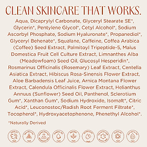 InstaNatural Hyaluronic Acid Eye Gel Cream, Hydrating Under Eye Cream for Women & Men, Decreases Puffiness, Dark Circles and Wrinkles, with Vitamin C, Caffeine, Squalane & Peptides, 0.5 Fl Oz