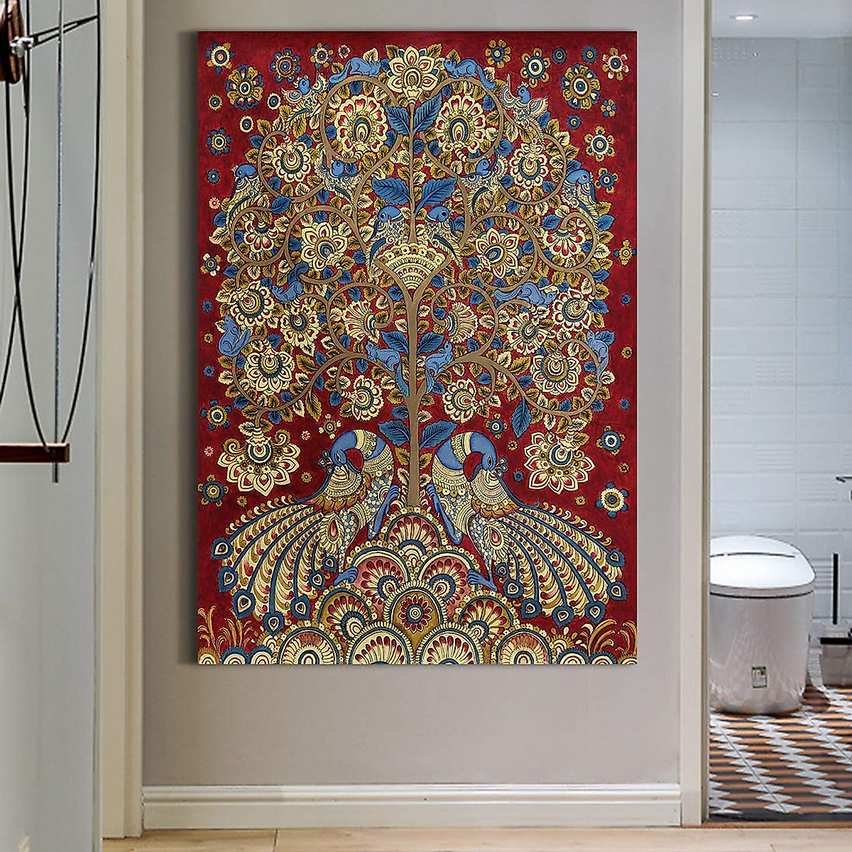 Looife Custom Wall Art Prints from Your Photo on 36x48in Canvas Personalized Wall Decor Paintings with Solid Wood Frame for Living Room Bedroom Kitchen and Office Ready to Hang