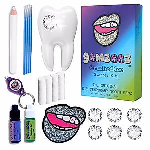 Gemzeez: The Original DIY Temporary Tooth Gemz Starter Kit (Crushed Ice)