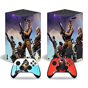 The Console Wrap Xbox Series X Console Skin and Xbox Series X Controller Skins Set, Xbox Series X Skin Wrap Decal Sticker, Game Decal Kit