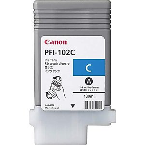 Canon PFI-102C Original Ink Cartridge, Cyan